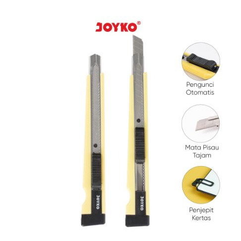 Jual Cutter JOYKO A-300 Kecil SATUAN Knife Ukuran Pisau Pemotong ATK ...