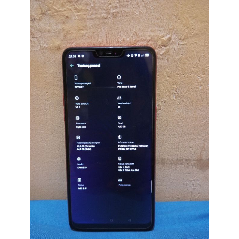 Jual HP Oppo F7 Bekas Second Pemakaian Pribadi | Shopee Indonesia