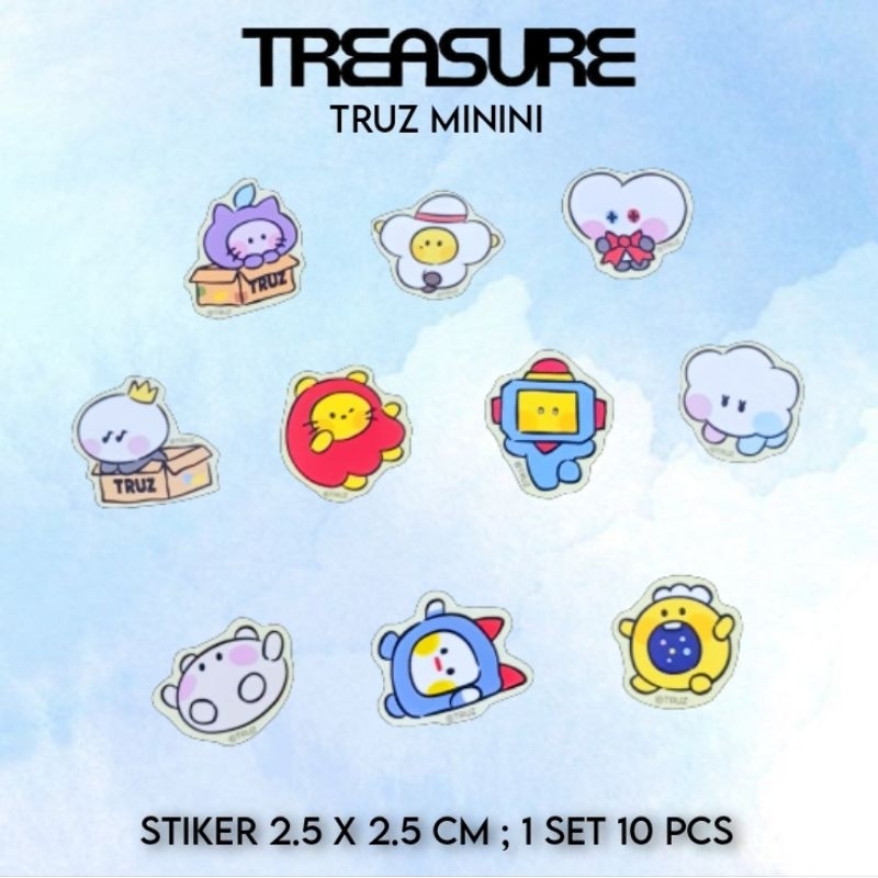 Jual Stiker Treasure Truz Minini Sticker Set (1 set = 10 pcs) | Shopee ...