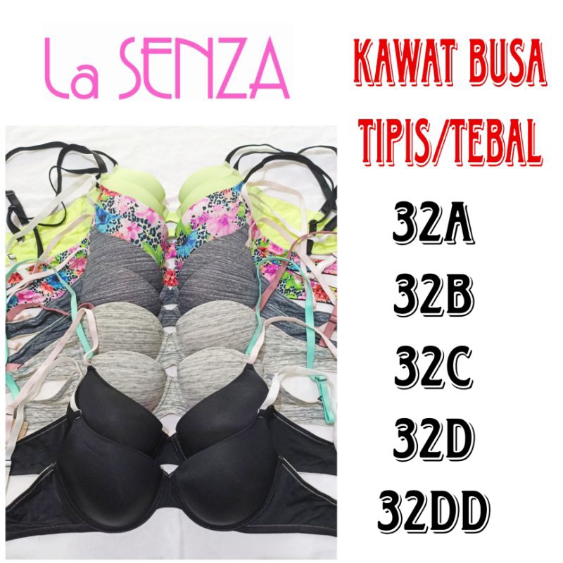Jual BRA KAWAT BUSA TIPIS/TEBAL SIZE 32 BRANDED EKSPORT | Shopee Indonesia