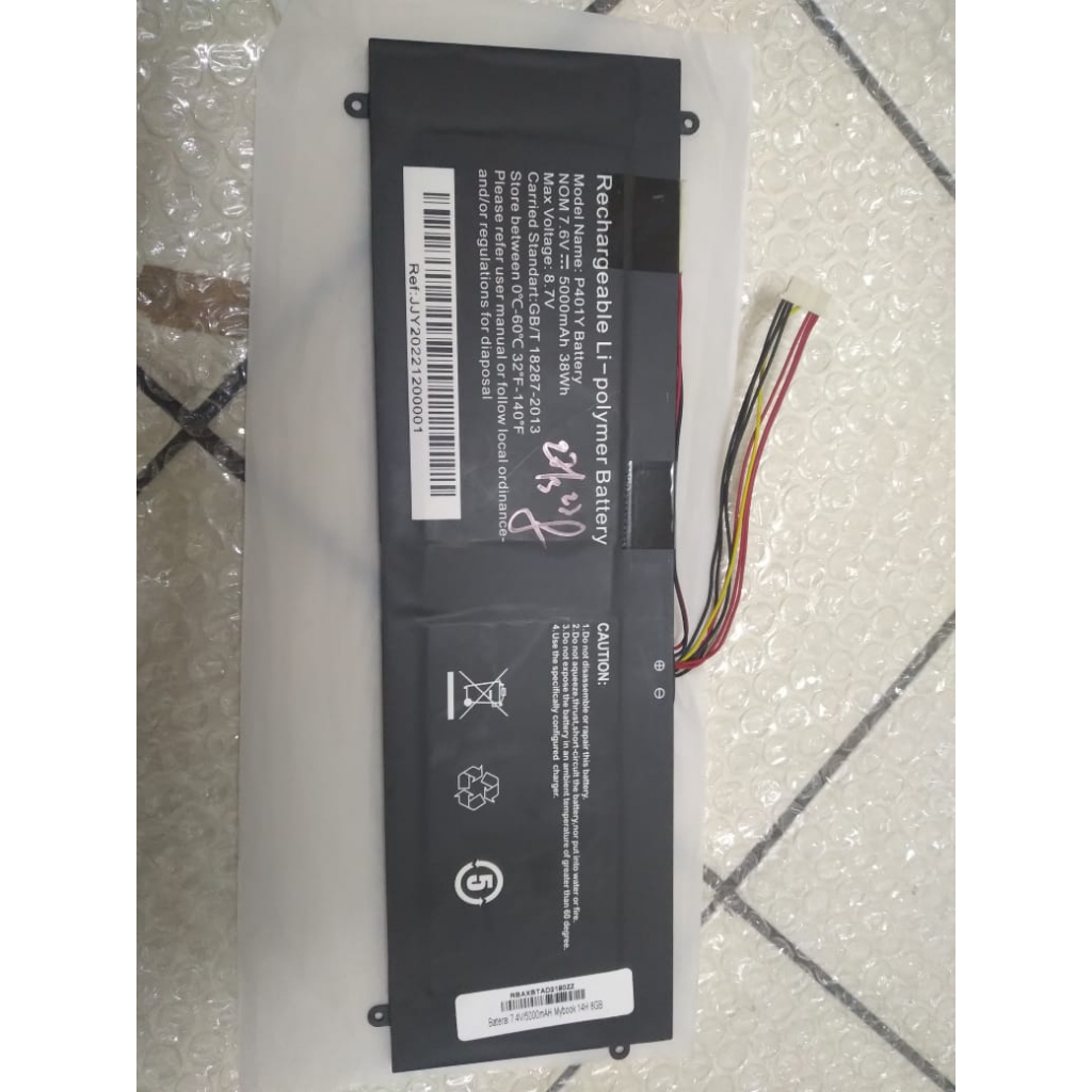 Jual BATERAI AXIOO MYBOOK 14 P401Y 3585282P P401 ORIGINAL | Shopee ...