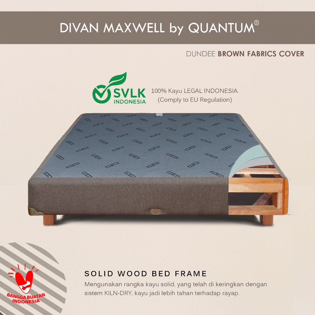 Jual Quantum Divan Maxwell - Dipan Kayu Kasur Springbed Spring Bed ...