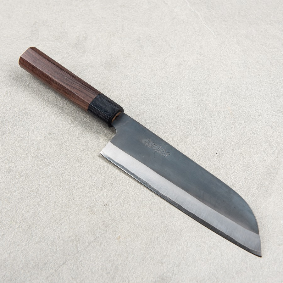 Jual Japanese Knife Yoshida Hamono ZDP189 Kurouchi Santoku 180mm ...