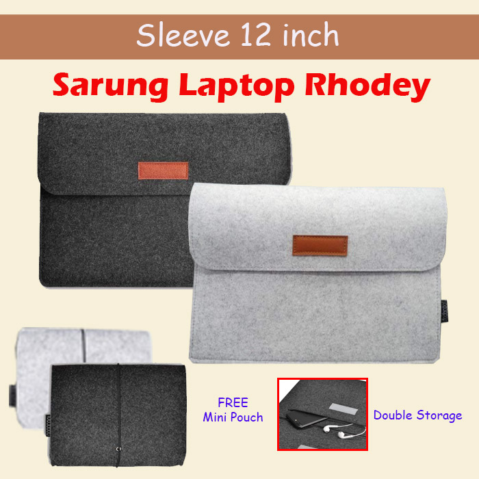 Jual Microsoft Surface Pro 7 6 5 Wool Felt Sleeve Pouch Tas Hand Bag ...
