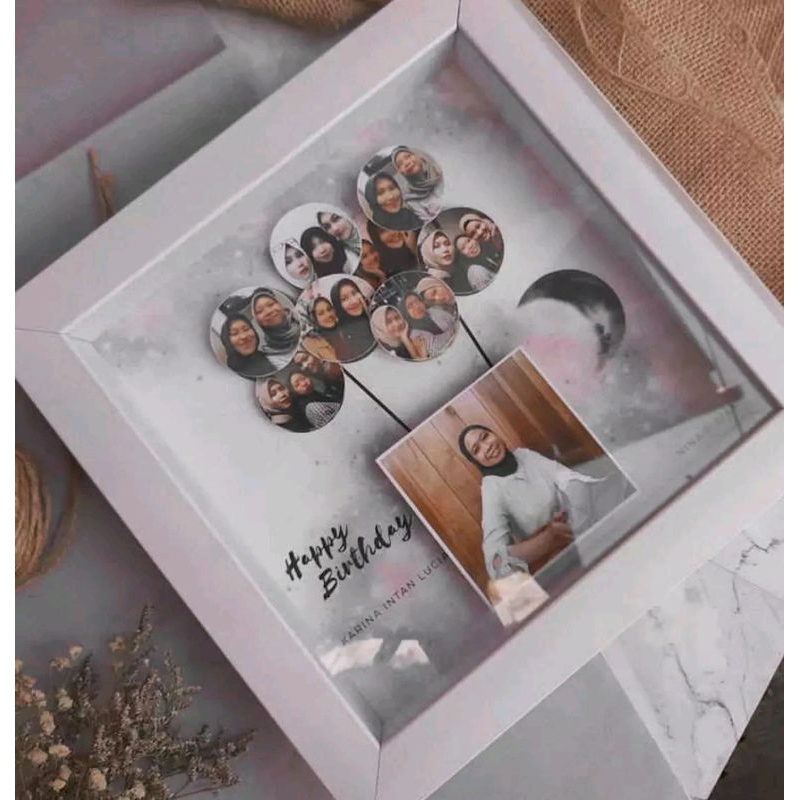 Jual KADO FRAME BALON POPUP 3D ULTAH ANNIV WISUDA | Shopee Indonesia