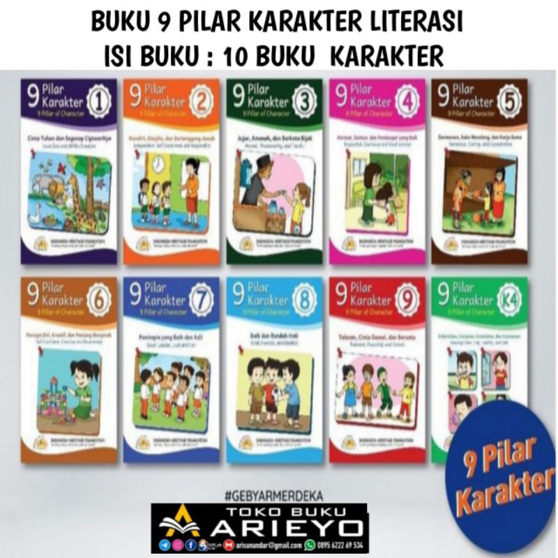 Jual ORI | BUKU 9 PILAR KARAKTER | PAUD | Shopee Indonesia