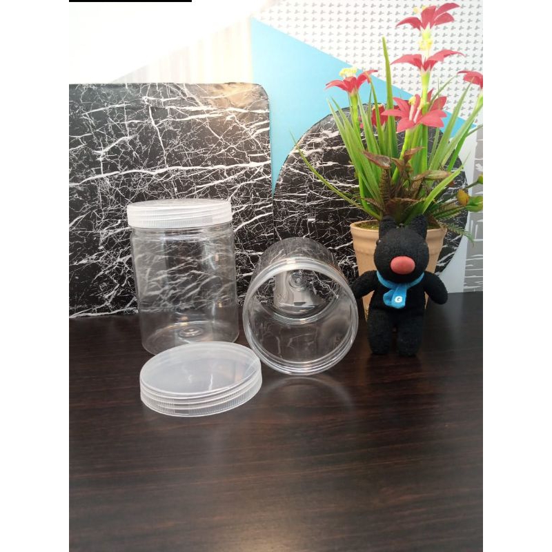 Jual Toples Plastik 800ml / Toples Tabung 800ml / jar plastik pet 800ml | Shopee Indonesia
