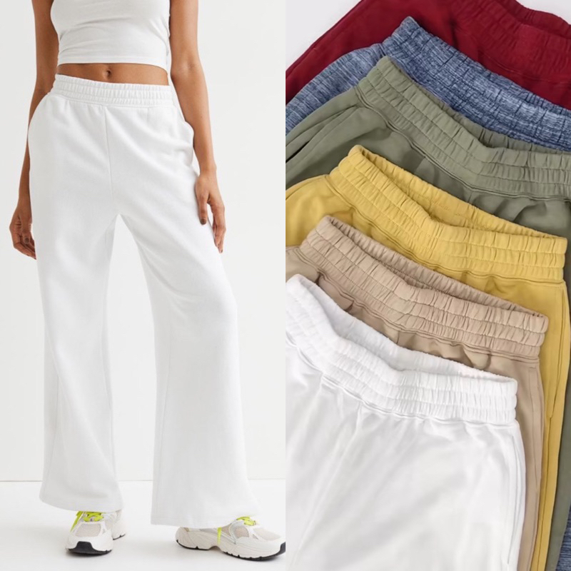 Jual HnM Wide Sweatpants | Shopee Indonesia