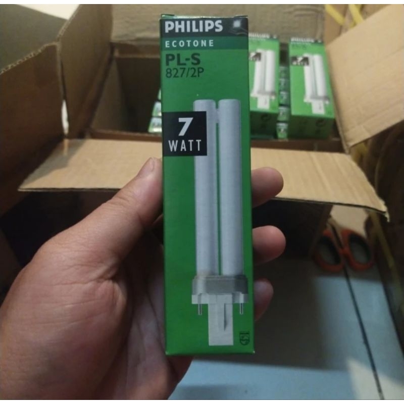Jual Lampu philips PL-s Ecotone 7W (827&840) 2p semi putih dan putih ...