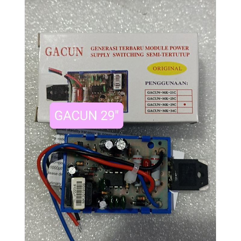 Jual REGULATOR GACUN TV 29" MODULE SUPPLY GACUN 29" ORIGINAL | Shopee ...