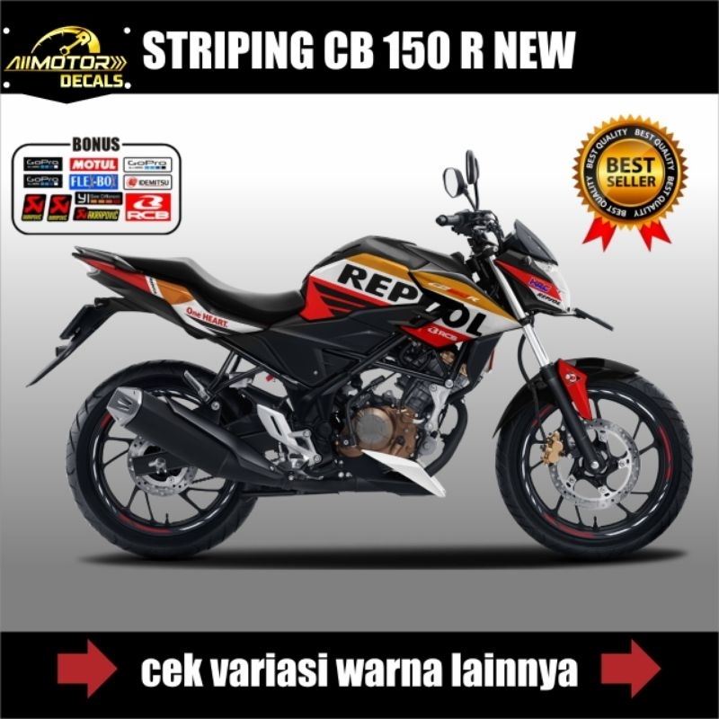 Jual Striping Honda CB150R New Variasi Repsol / Decal Stiker Motor Cb ...