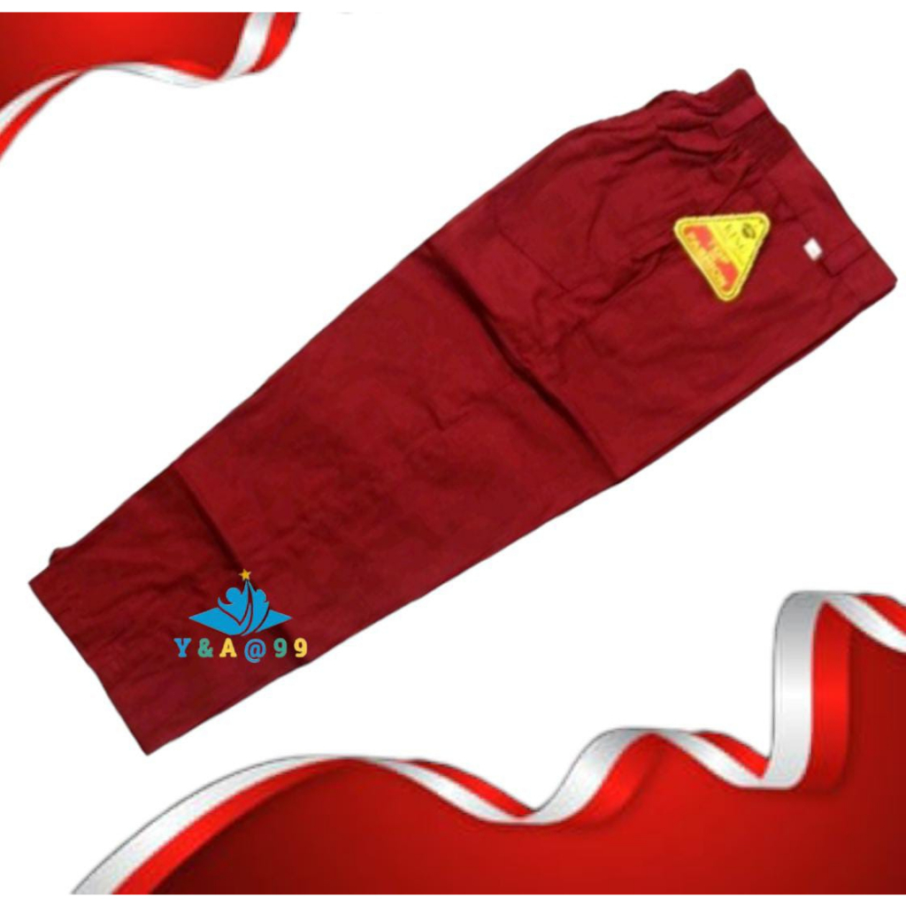 Jual CELANA PANJANG Sekolah SD Laki SD Seragam Sekolah SD MI SMP SMA Warna MERAH PUTIH HIJAU ...