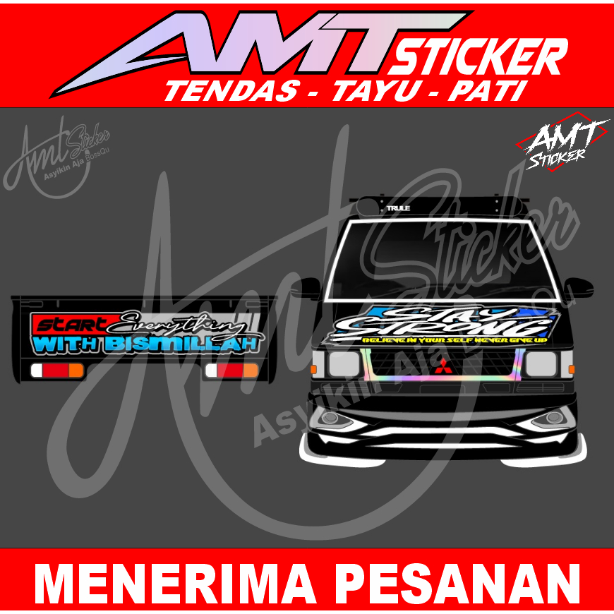 Jual [TERBARU]STIKER DECAL MOBIL PICK UP L300 STIKER PRINTING STIKER ...