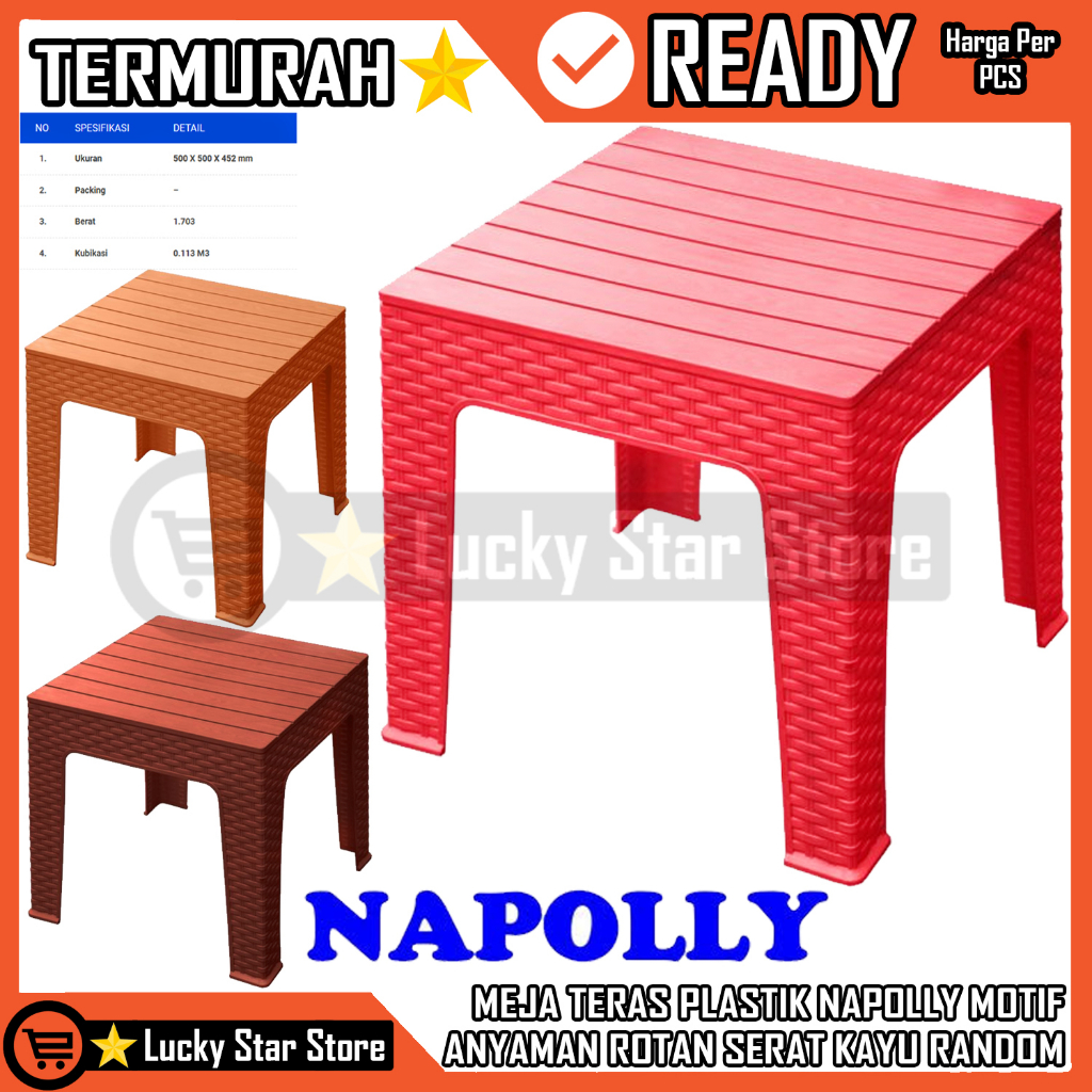 Jual MEJA TERAS SANTAI NYANTAI MEJA MAKAN TAMU PLASTIK PELASTIK COFFEE ...