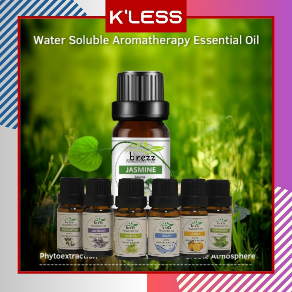 Jual Essential Oil Pure Aromatherapy Brezz Humidifier Fresh Scented 6 ...