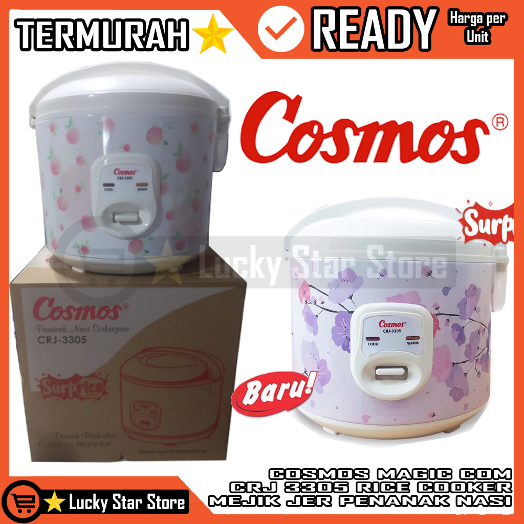 Jual RICE COOKER COSMOS CRJ 3305 CRJ3305 1.8 LITER MAGIC COM KOSMOS ...