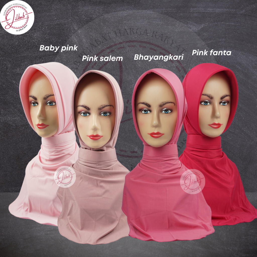 Jual Jilbab Dinas ANTI TEMBEM KUALITAS PREMIUM Bayangkari/Pink Fanta ...