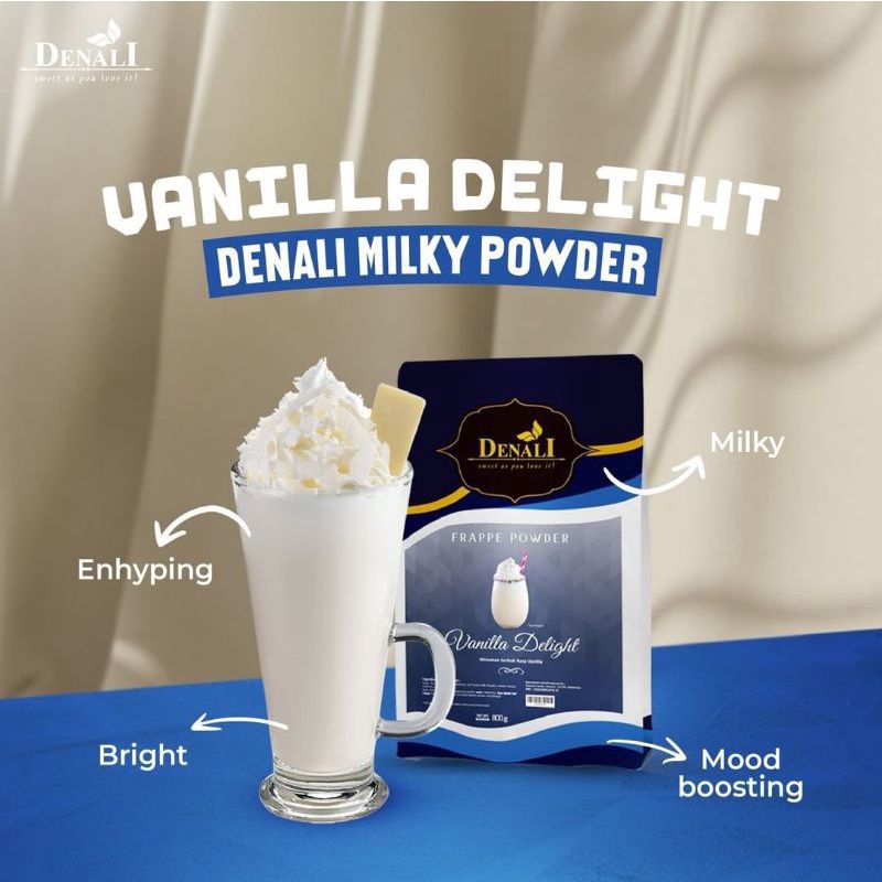Jual powder denali vanilla delight / repacking sample 400gr | Shopee ...