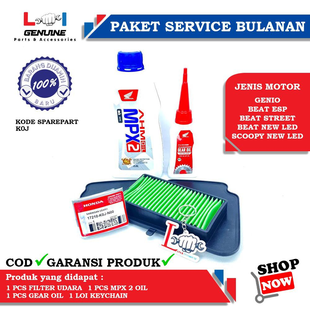 Jual -LOI- PAKET SERVICE BULANAN MPX 2 / SPX 2 FILTER UDARA GENIO ...