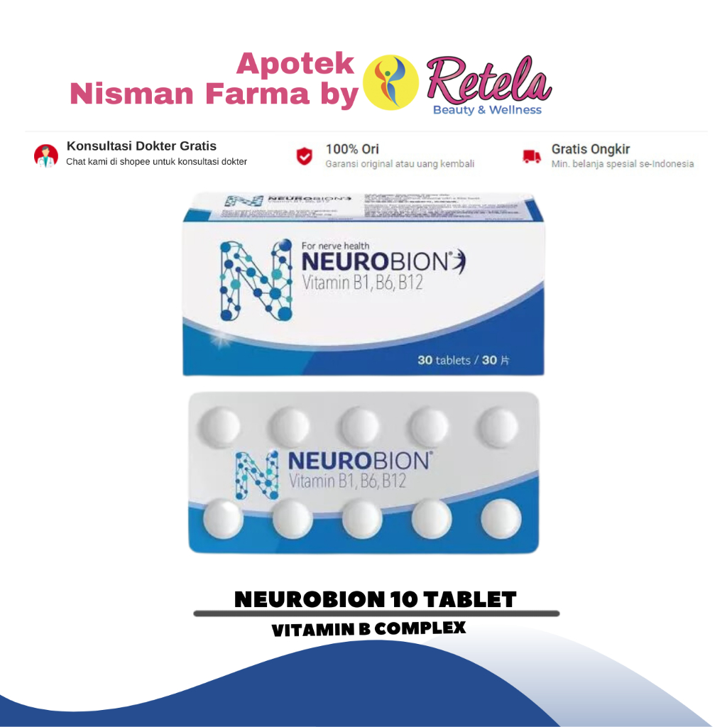 Jual NEUROBION 1 STRIP 10 TABLET | Shopee Indonesia