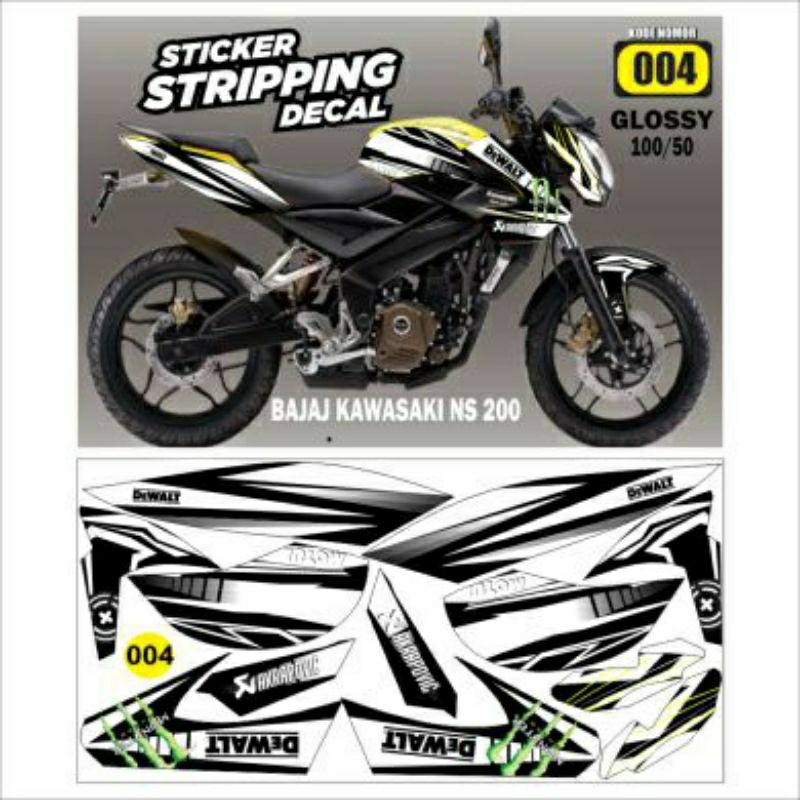 Jual Decal pulsar/bajaj ns 200 striping ns pulsar stiker bajaj ...