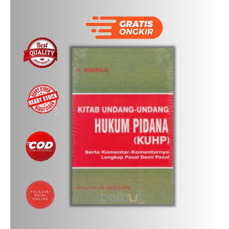 Jual Buku kitab undang-undang hukum pidana KUHP serta komentar ...