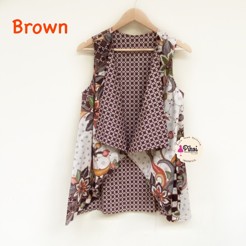 Jual Rompi batik murah / outer batik wanita / rompi batik cewek modern ...
