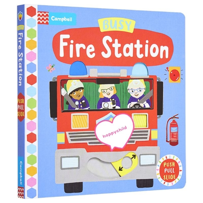 Jual original board buku Fire station busy book buku campbell ...