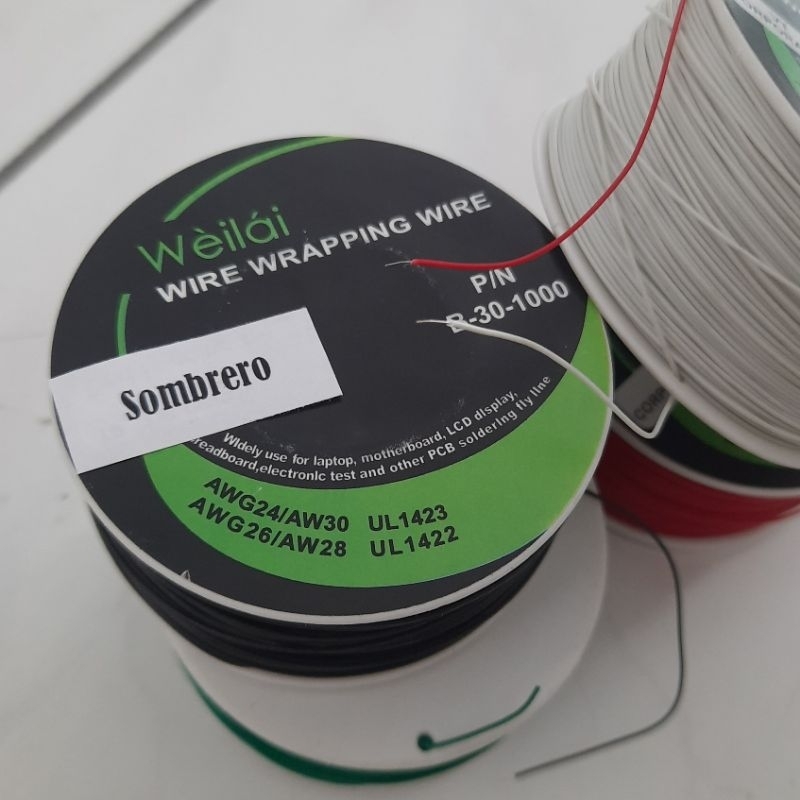 Jual Kabel kecil tunggal solid kawat jumper wire AWG30 per meter ...