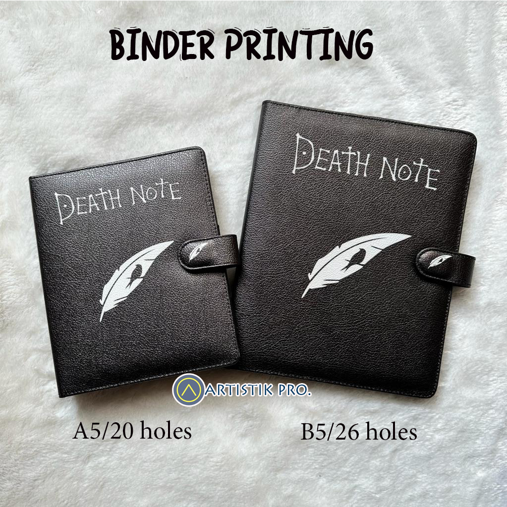 Jual BINDER PRINTING DEATH NOTE A5/RING20, B5/RING26 | Shopee Indonesia