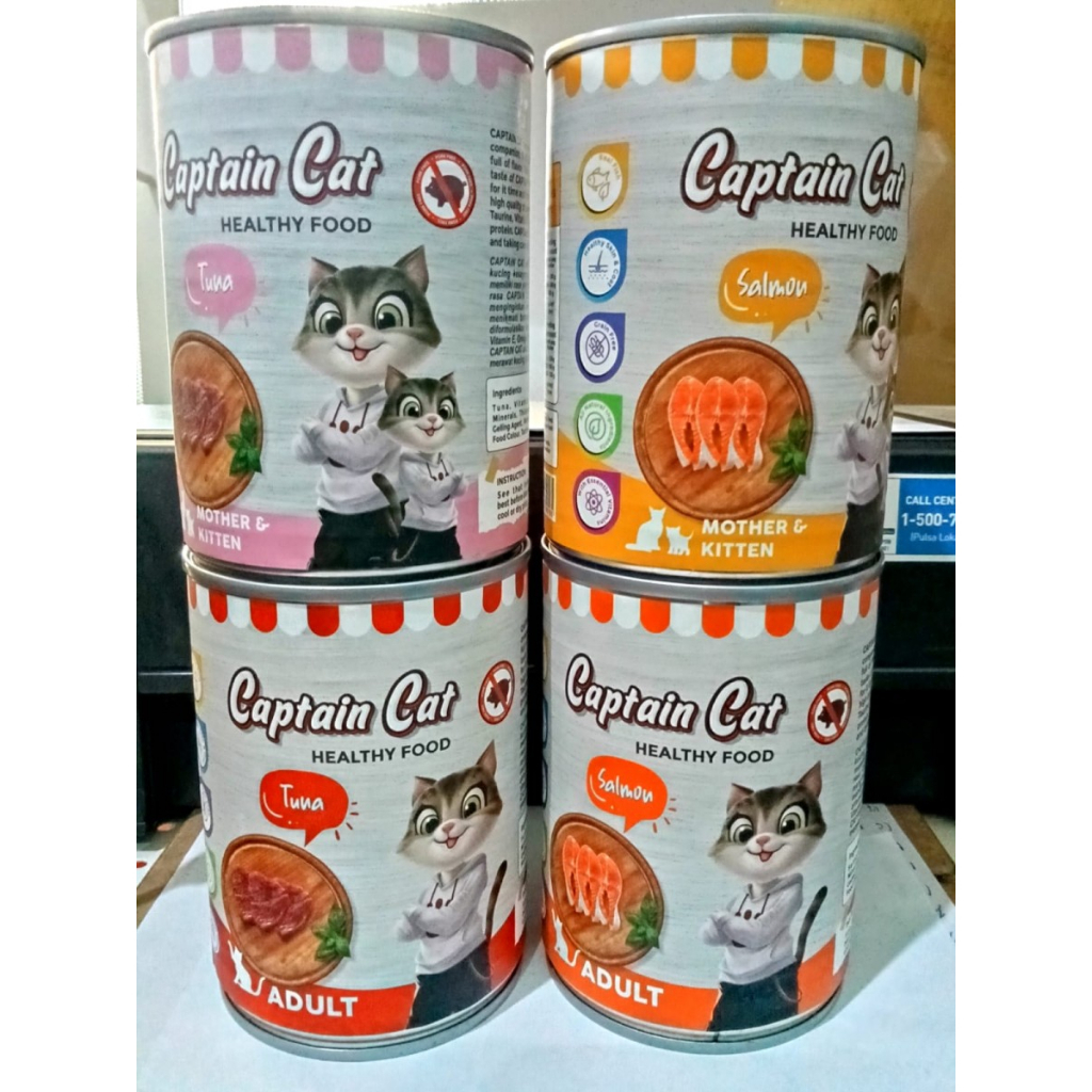 Jual Makanan Kucing CAPTAIN CAT Kaleng - 400 gr SetaraLifeCat | Shopee ...