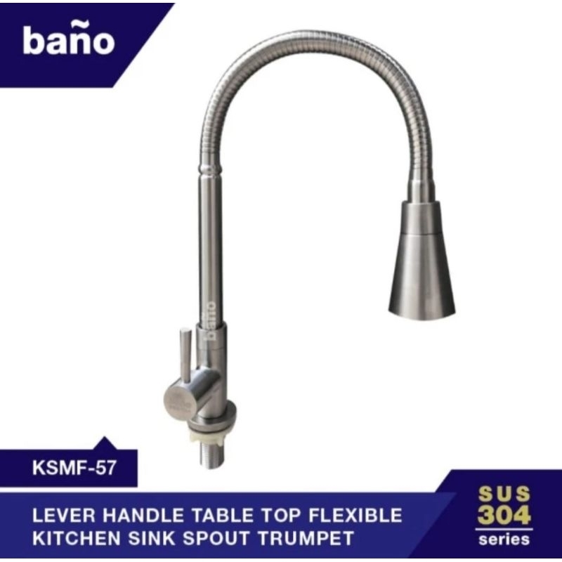 Jual Kran Kitchen Sink Stainless SUS 304 Fleksibel /Keran Cuci Piring ...