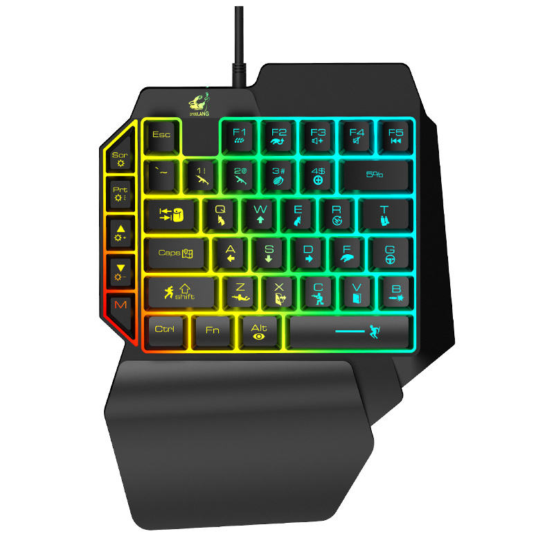 Jual One Handed Gaming Keyboard / Half Gaming Keyboard RGB | Shopee ...