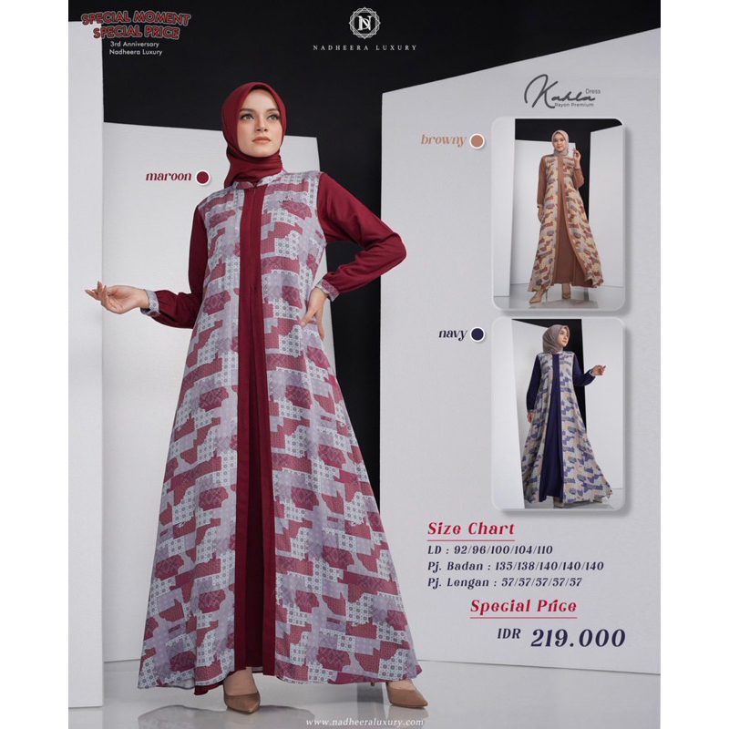 Jual KAHLA DRESS BY NADHEERA | Shopee Indonesia