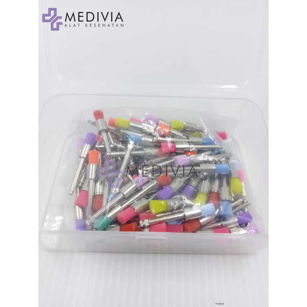 Jual Dental nylon polishing brush/ bur poles gigi/ poles gigi nilon ...