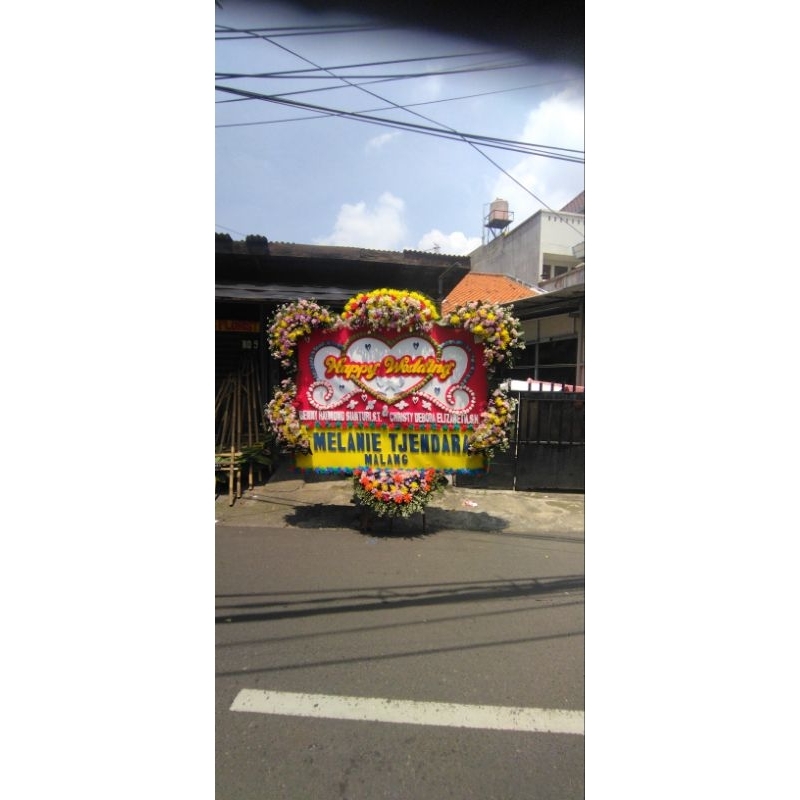 Jual Bunga Ucapan Segar Pernikahan 6 Titik Bunga Papan Jumbo | Shopee ...