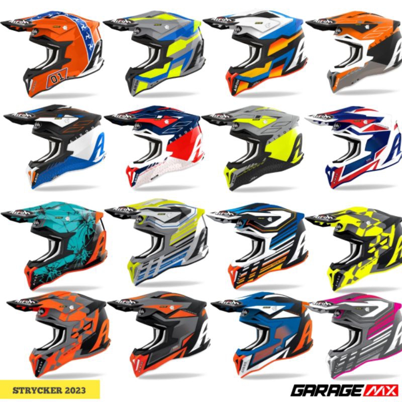Jual HELM AIROH STRYCKER . HELM MOTOCROSS TRAIL AIROH | Shopee Indonesia