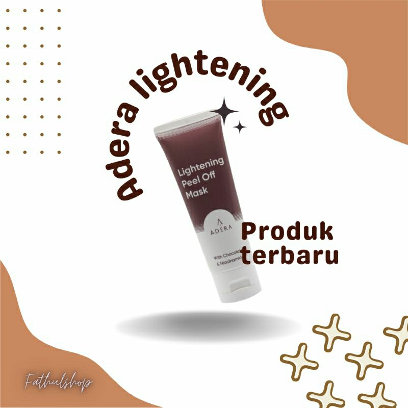 Jual ADERA|ADEVAA LIGHTENING PEEL OFF MASK CHOCOLATE WITH & NIACINAMIDE ...