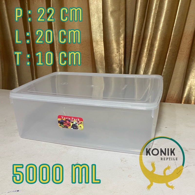 Jual Box/Kotak/Container/Toples Makanan Kue Donat Varia Pack 5000 ml ...