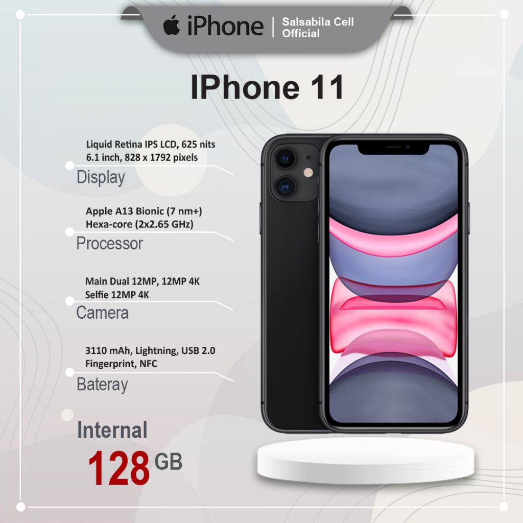 Jual IPhone 11 Resmi Ibox - 128gb | Shopee Indonesia