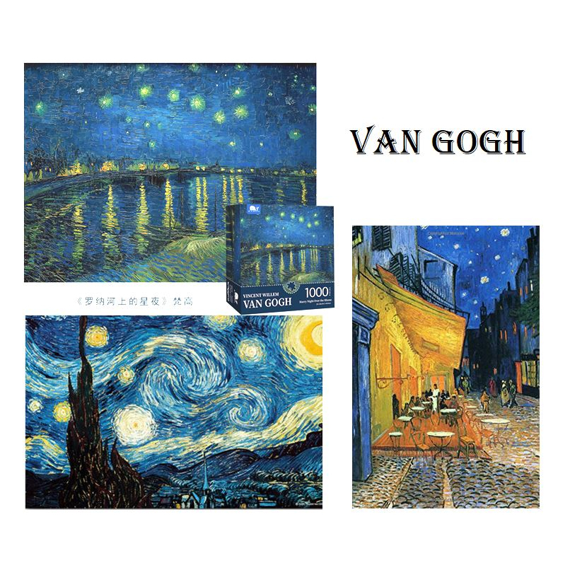 Jual VAN GOGH ART PIECE PUZZLE - 1000 PCS PUZZLE | Shopee Indonesia