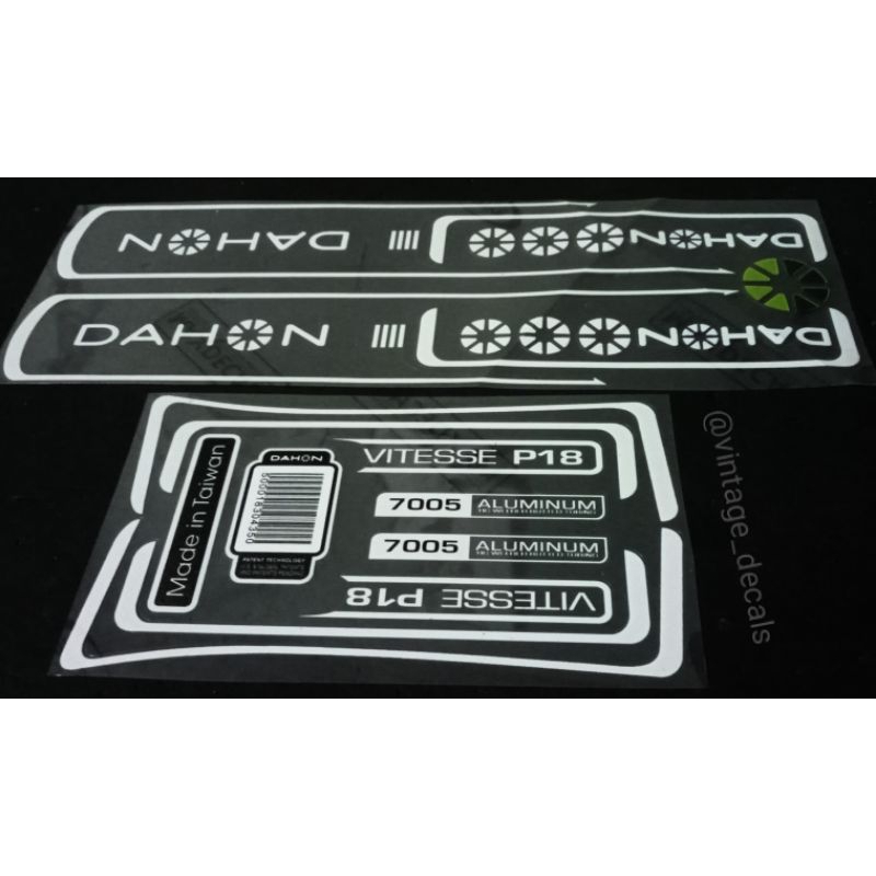 Jual sticker decals sepeda DAHON vitesse d7 p18 | Shopee Indonesia