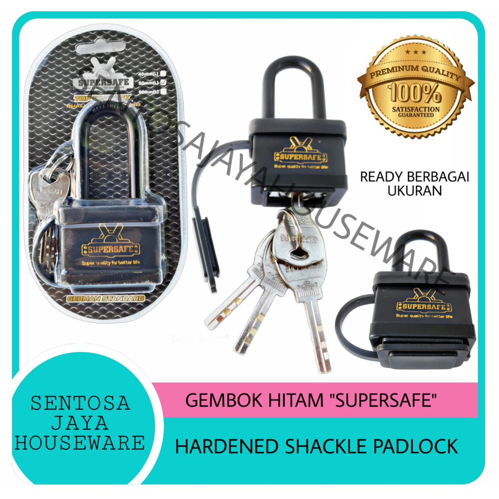 Jual GEMBOK ANTI MALING MOTOR HITAM - GEMBOK RUMAH ANTI KARAT - GEMBOK ...