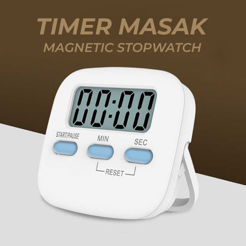 Jual Timer Masak Dapur Magnetic Stopwatch Alarm Clock | Shopee Indonesia
