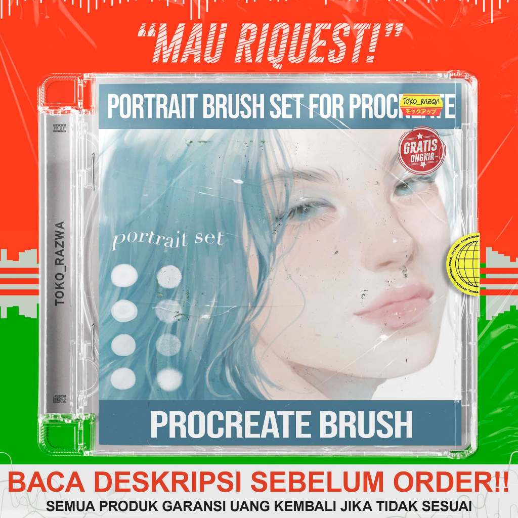 Jual Portrait Brush Set for Procreate - 100423 | Shopee Indonesia