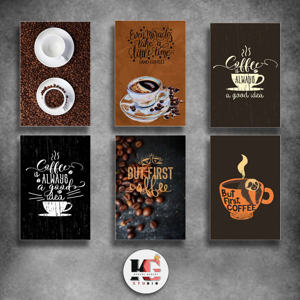 Jual Tema Kopi Wall dekor cafe pajangan dinding hiasan dapur ukuran ...