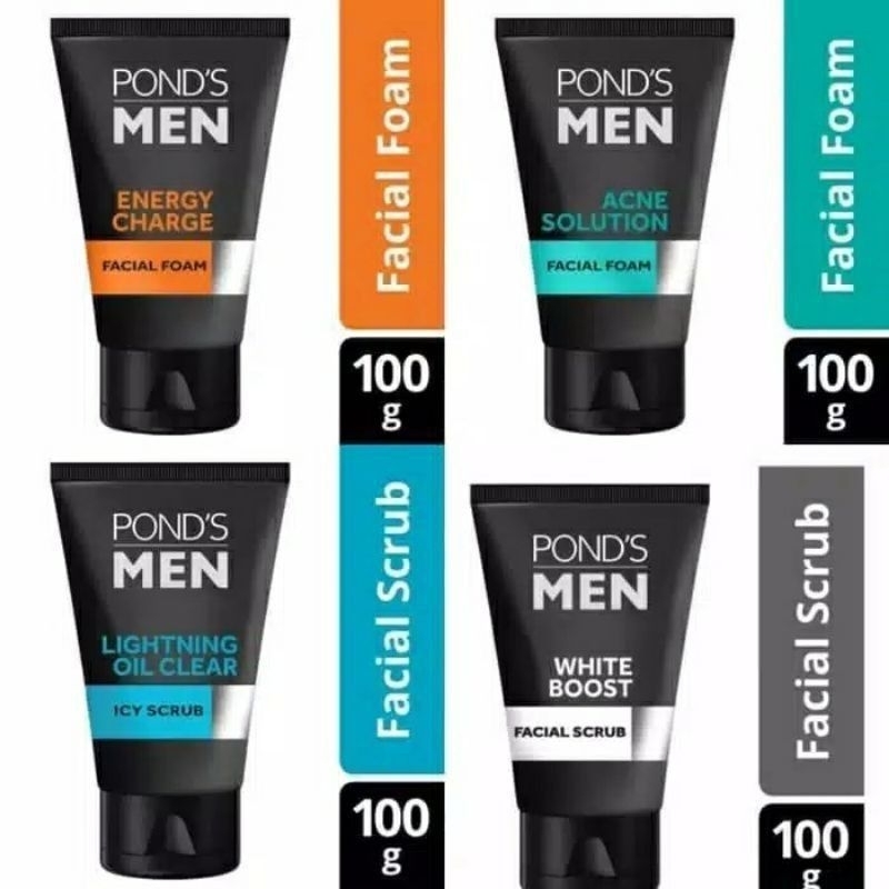 Jual PONDS MEN BRIGHT BOOST & ACNE SOLUTION NEW 100g & 50g | Shopee ...