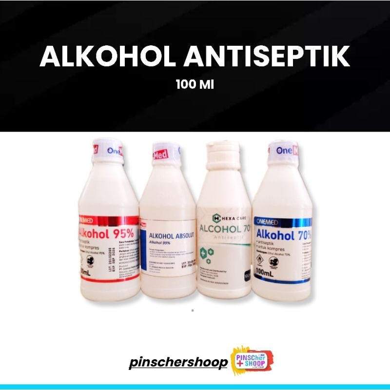 Jual Alkohol Antiseptik 100 Ml Alcohol P3K Rawat Luka | Shopee Indonesia