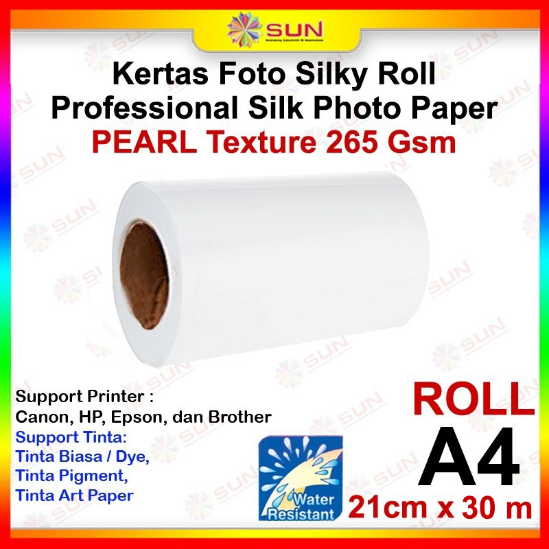 Jual Kertas Foto Silky Roll Pearl Texture A4 / A3 / A1 265 Pearl (Doff ...