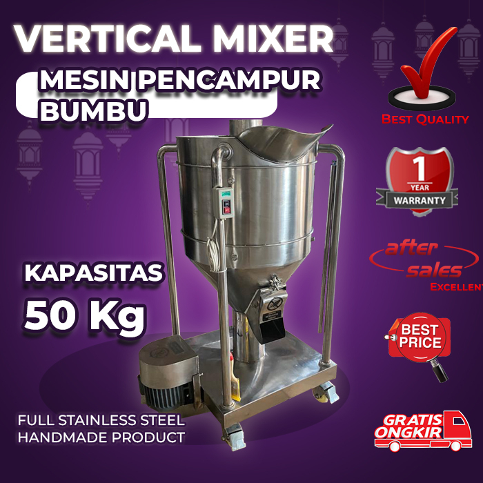 Jual Mesin Mixer Vertical / Pencampur Tepung dan Biji BTV-S 50K ...